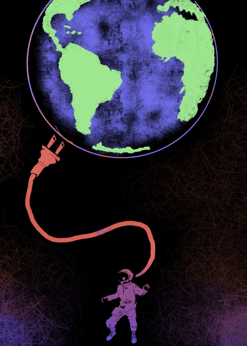 'Disconnected' Poster, picture, metal print, paint by Tyler Sanders ...