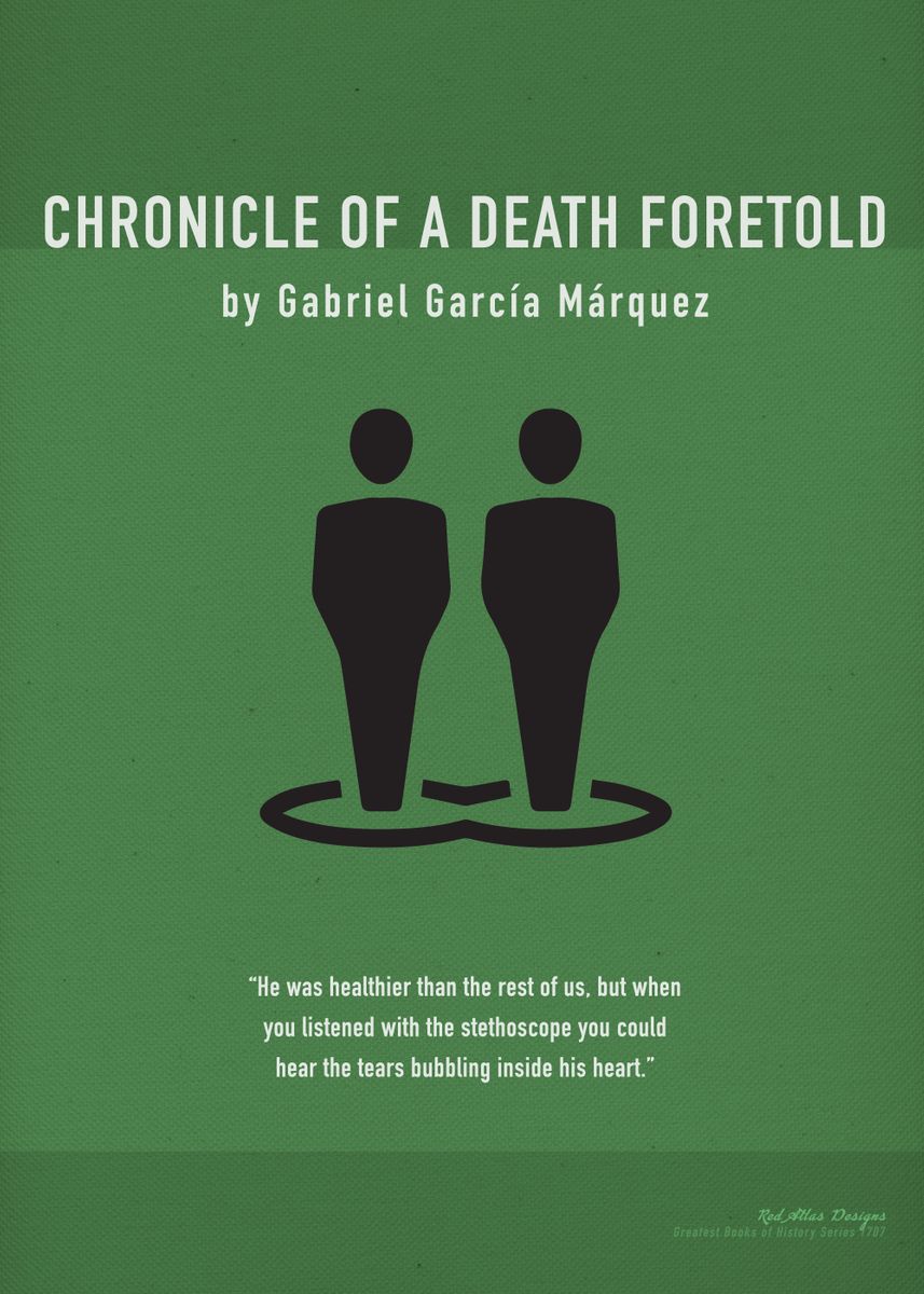 'Chronicle Death Foretold' Poster by Design Turnpike | Displate
