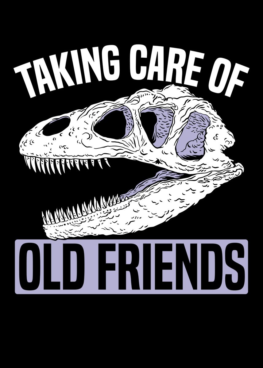'Taking Care Of Old Friends' Poster, picture, metal print, paint by NAO ...