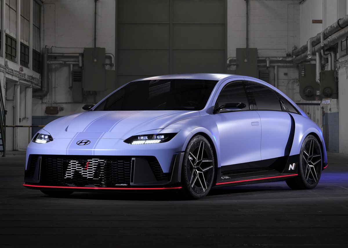 'Hyundai RN22e electric car' Poster by WorldTravel Displate Art | Displate