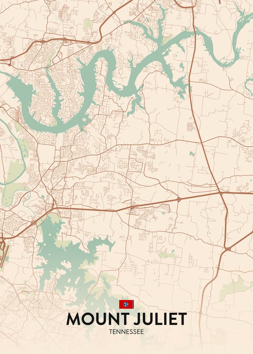 'Mount Juliet TN' Poster, picture, metal print, paint by IMR Designs ...