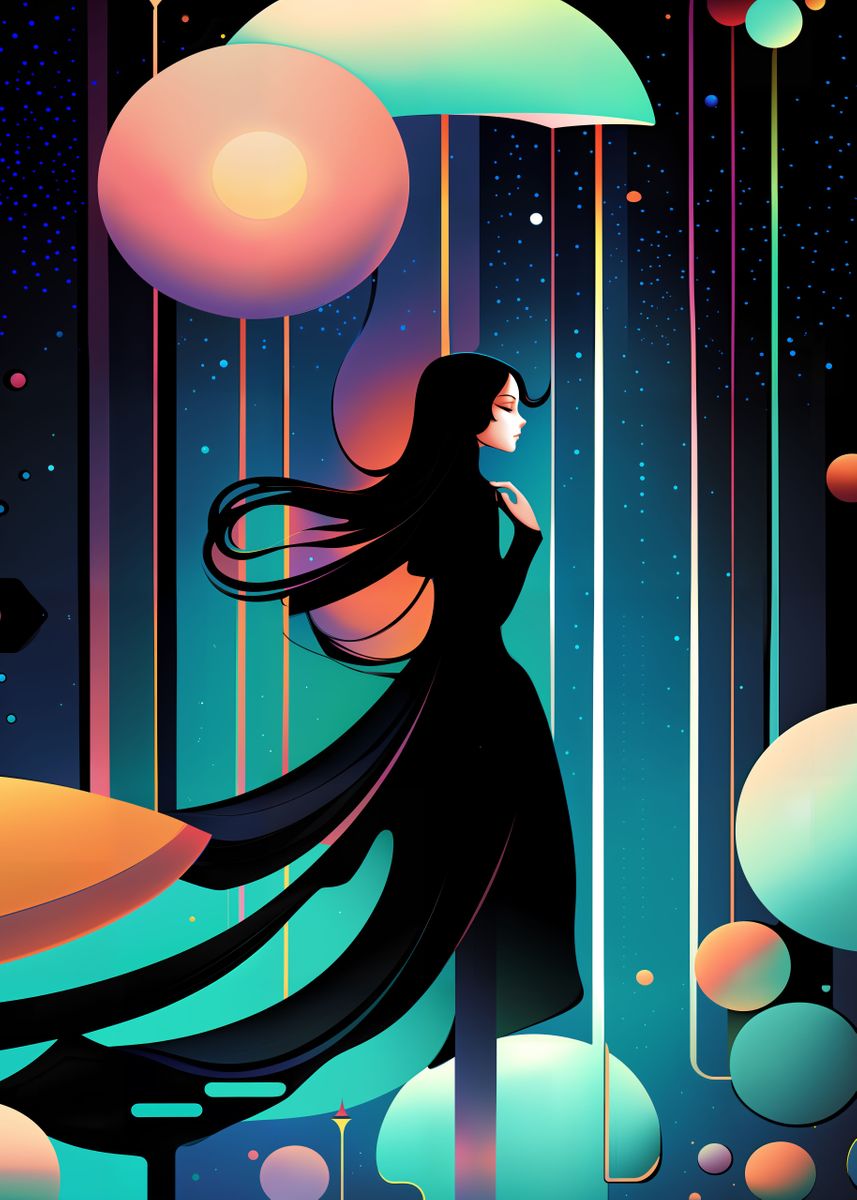 'Intergalactic' Poster, picture, metal print, paint by Machine ...