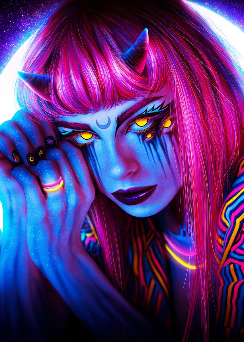 'Neon' Poster by 4Ma | Displate