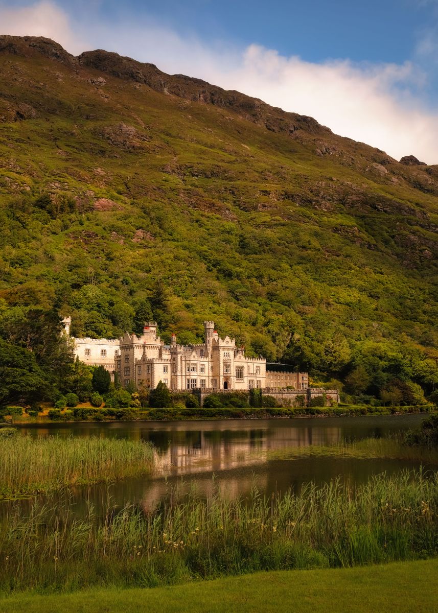 'Scenic abode in mountains' Poster, picture, metal print, paint by ...