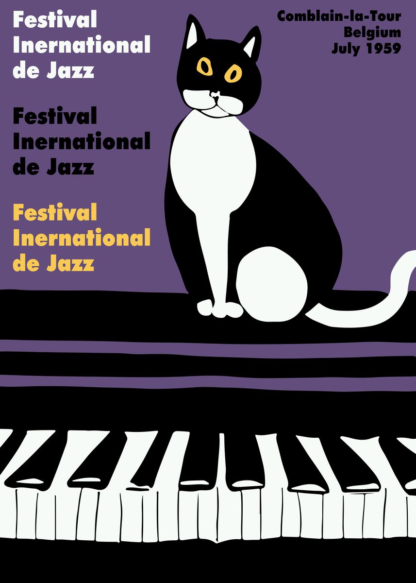 'Jazz Festival Poster' Poster by BluePinkPanther | Displate