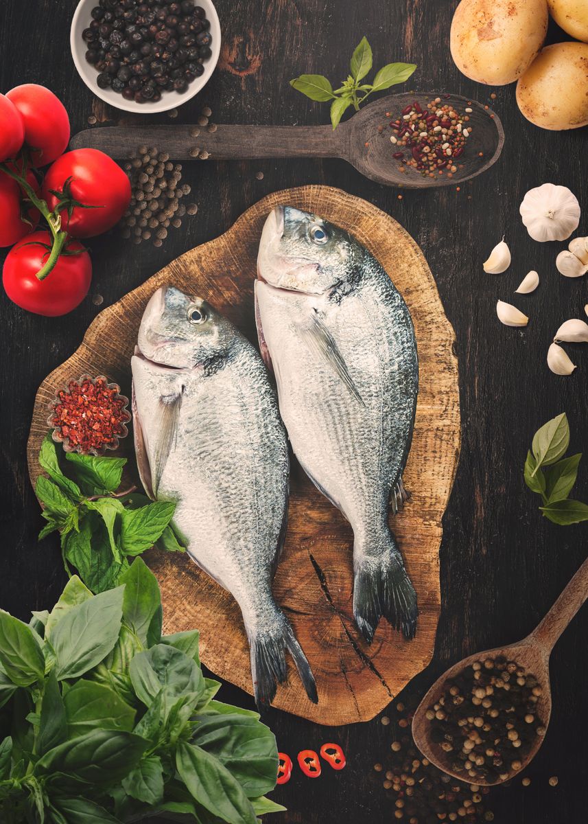 'Flavour your fish' Poster by Stefan Merz | Displate