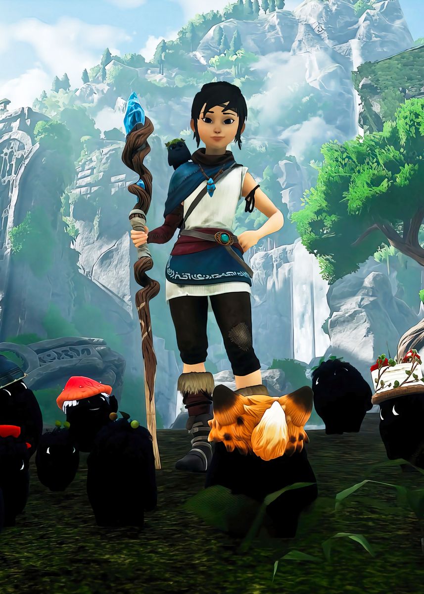 'kena' Poster, picture, metal print, paint by lia blazienqi | Displate