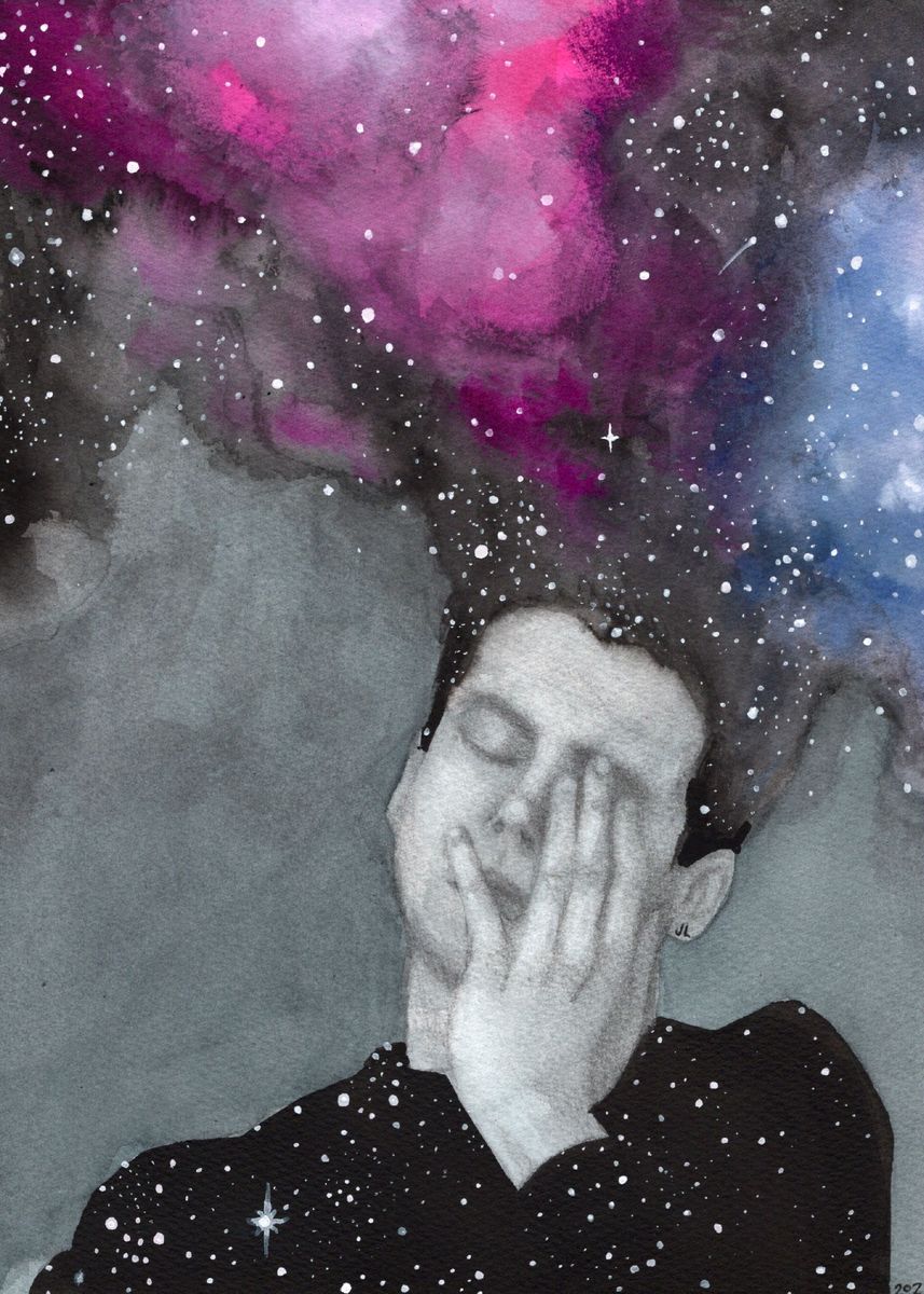 'Stressed' Poster, picture, metal print, paint by Jessica Lowe | Displate