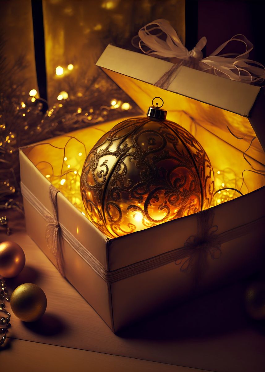 'Christmas Ball' Poster, picture, metal print, paint by FusionDesigns ...