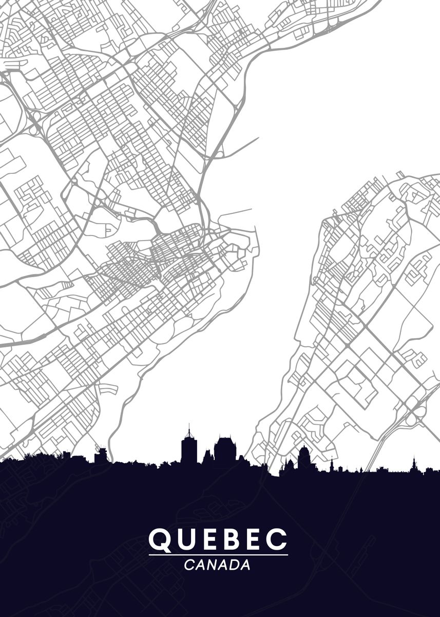 'Quebec QC Canada ' Poster by Urrutia German | Displate