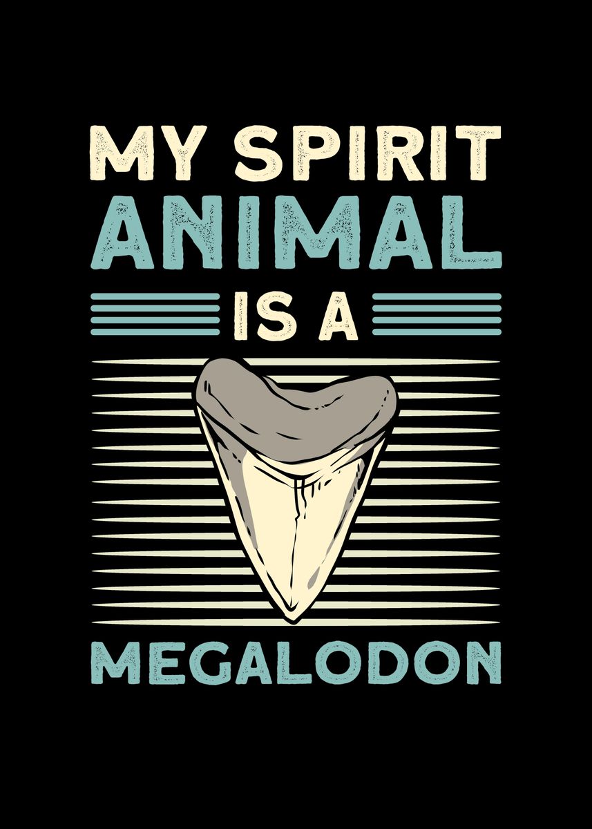 'My Spirit Animal Is The' Poster, picture, metal print, paint by Fabian ...