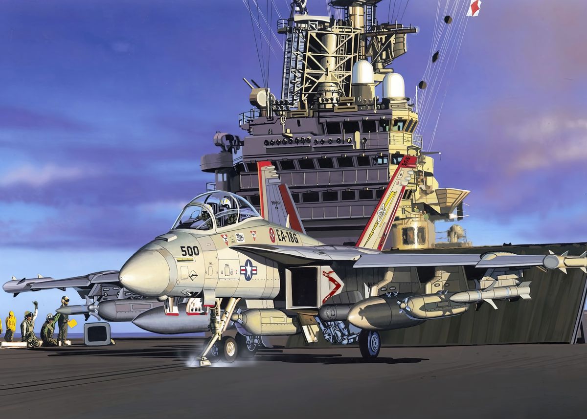 'EA18G Growler' Poster by AirCraft Lover | Displate