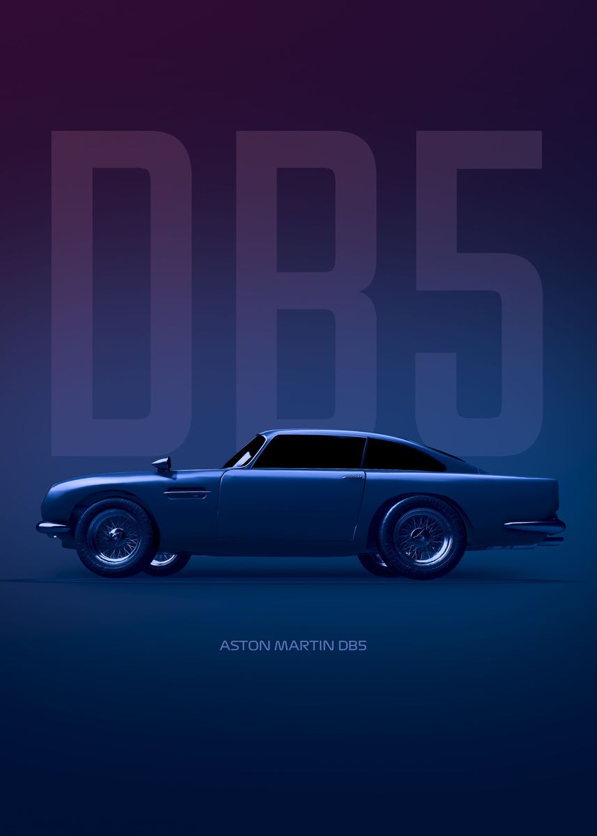 'Aston Martin DB5' Poster by Basues | Displate