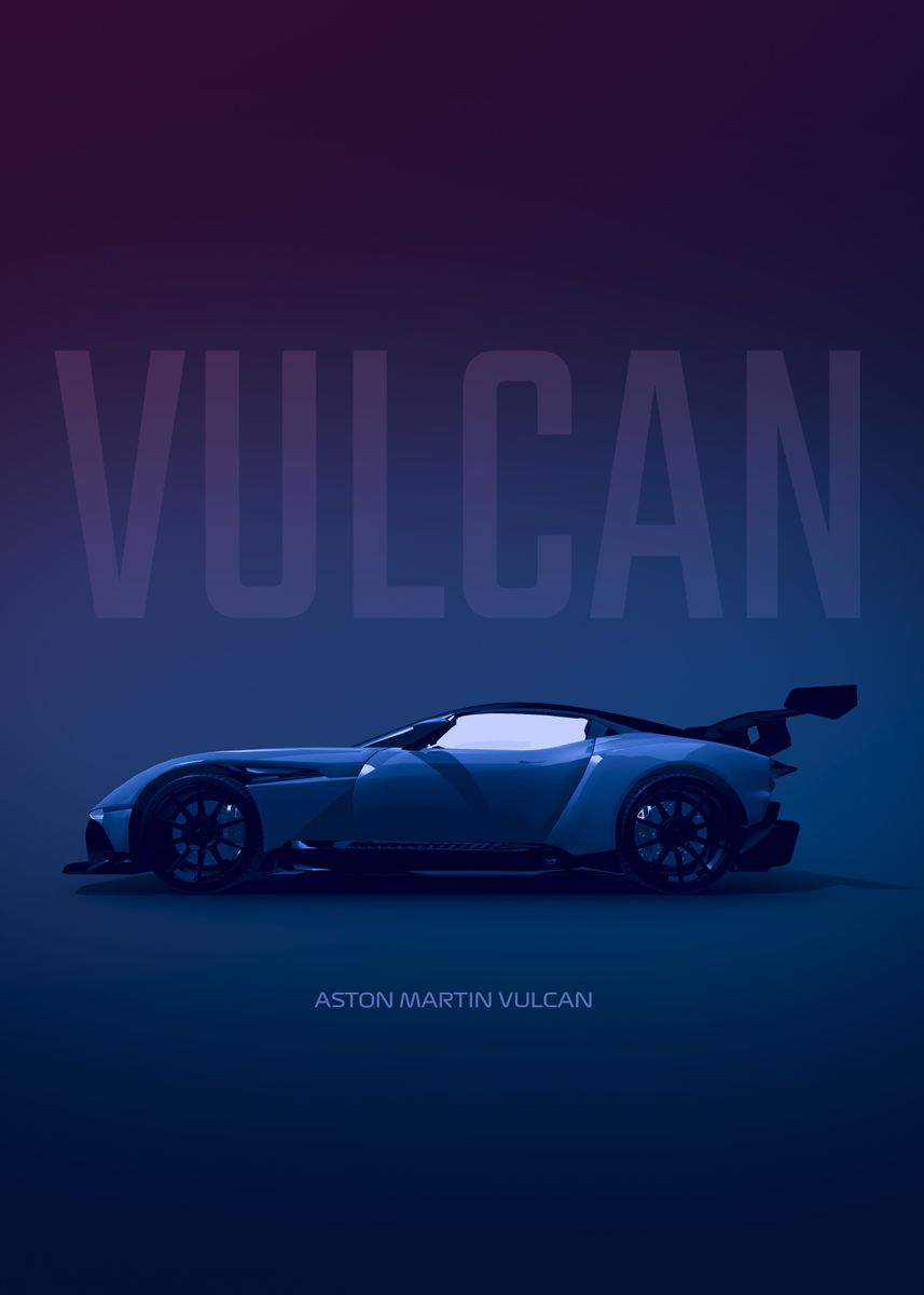 'Aston Martin Vulcan' Poster, picture, metal print, paint by Basues ...