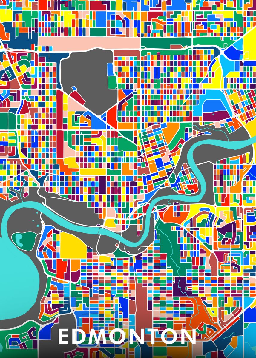 'Edmonton AB Canada ' Poster, picture, metal print, paint by Dutton ...