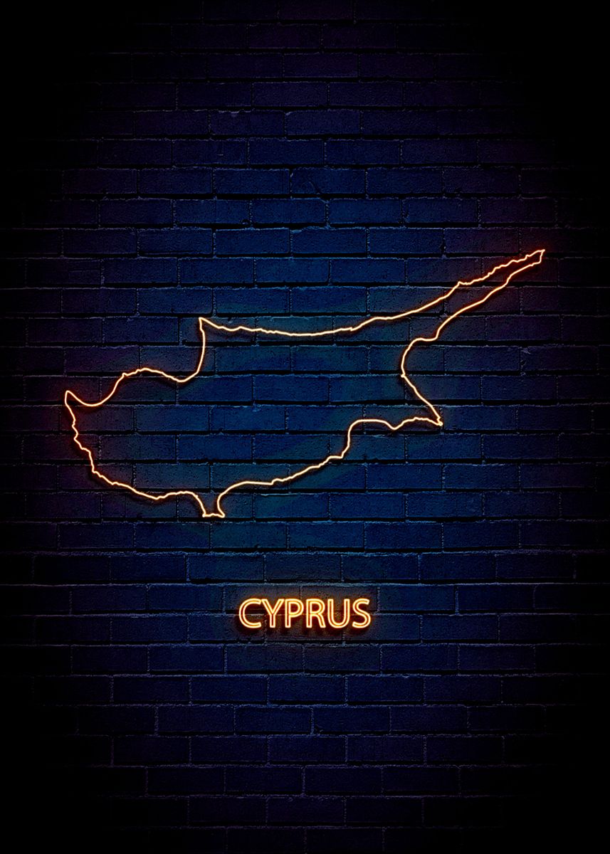 'CYPRUS' Poster, picture, metal print, paint by ke ke | Displate