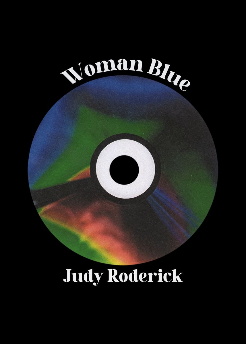 'Woman Blue' Poster, picture, metal print, paint by nur dedek | Displate