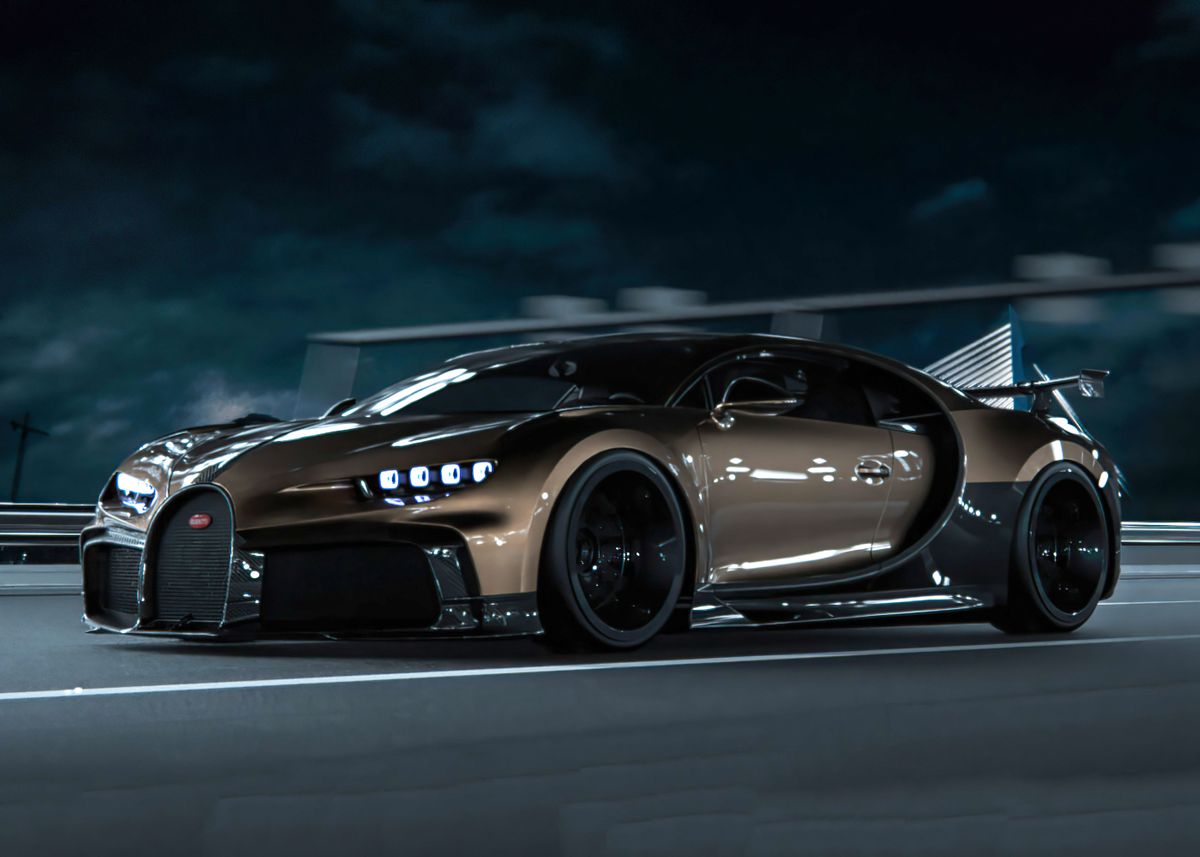 'Bugatti Chiron' Poster by Monster Car | Displate