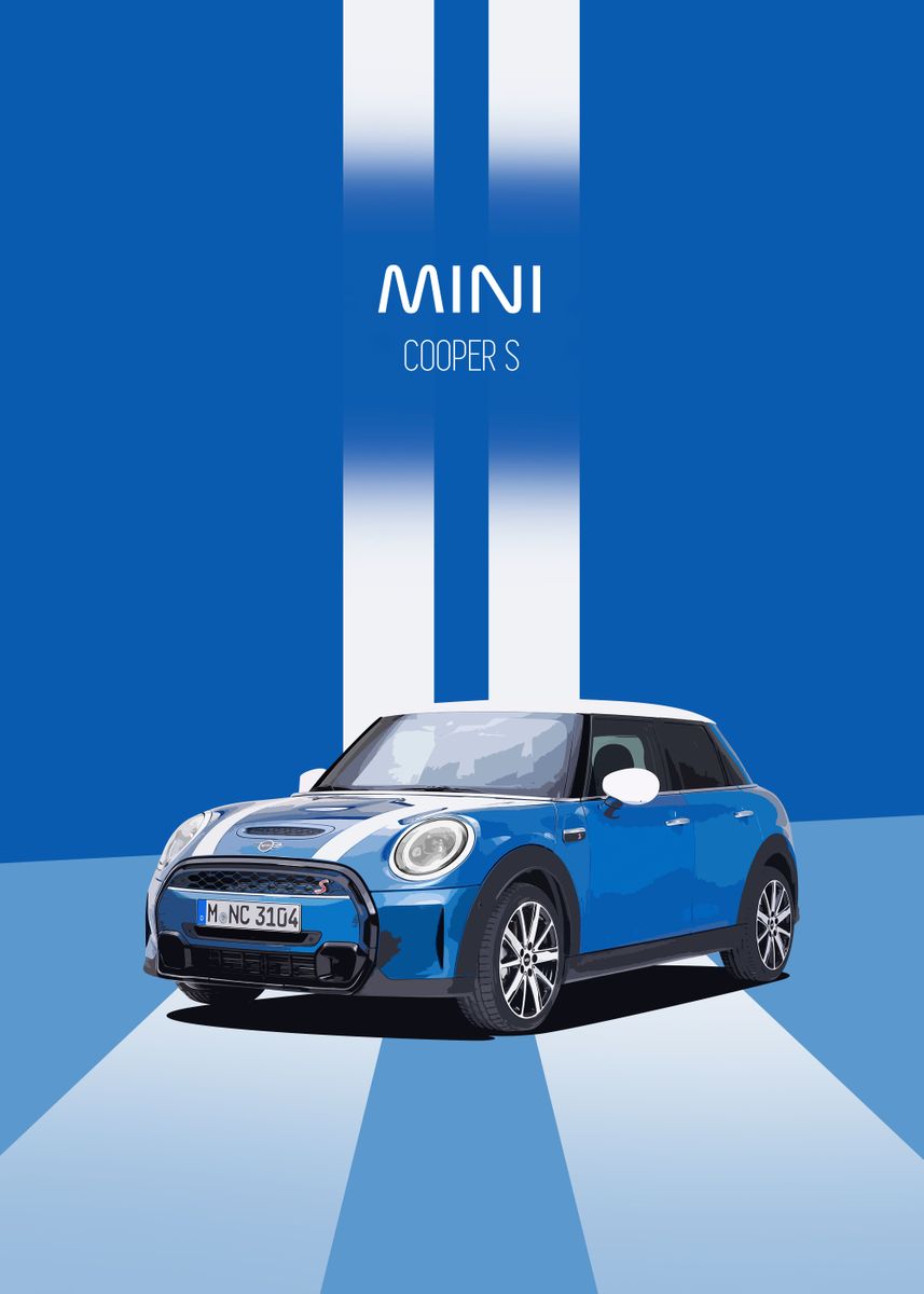 'Mini Cooper S' Poster, picture, metal print, paint by Full Throttle ...