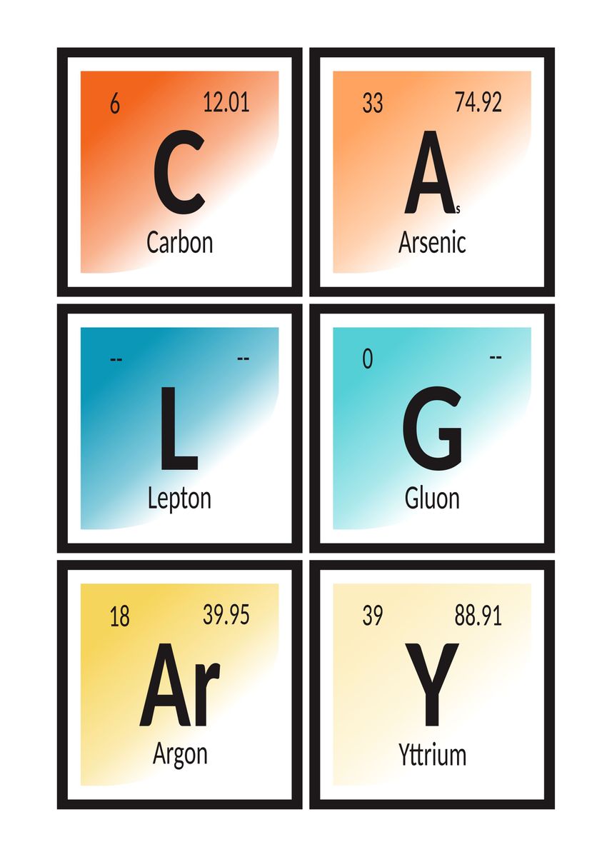 'Calgary Elements' Poster by Maozva | Displate