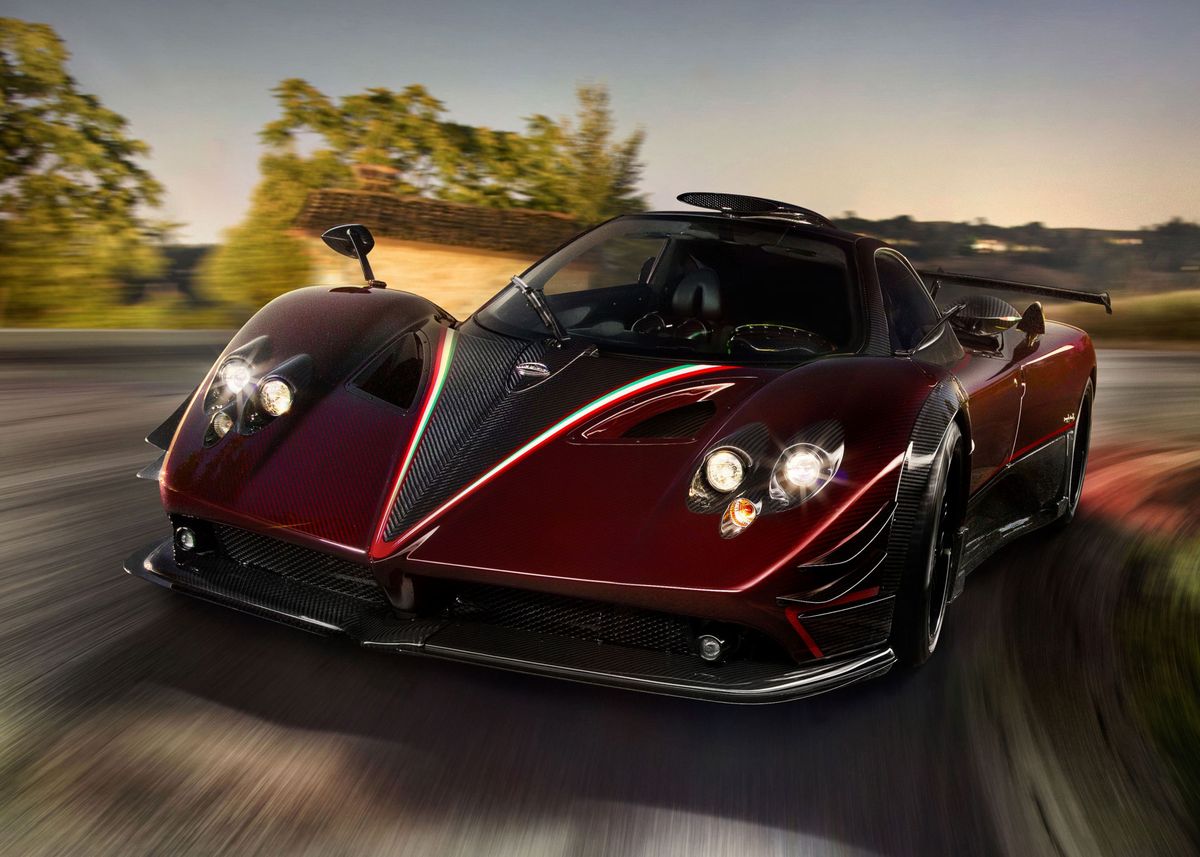 'pagani huayra' Poster by Recca | Displate