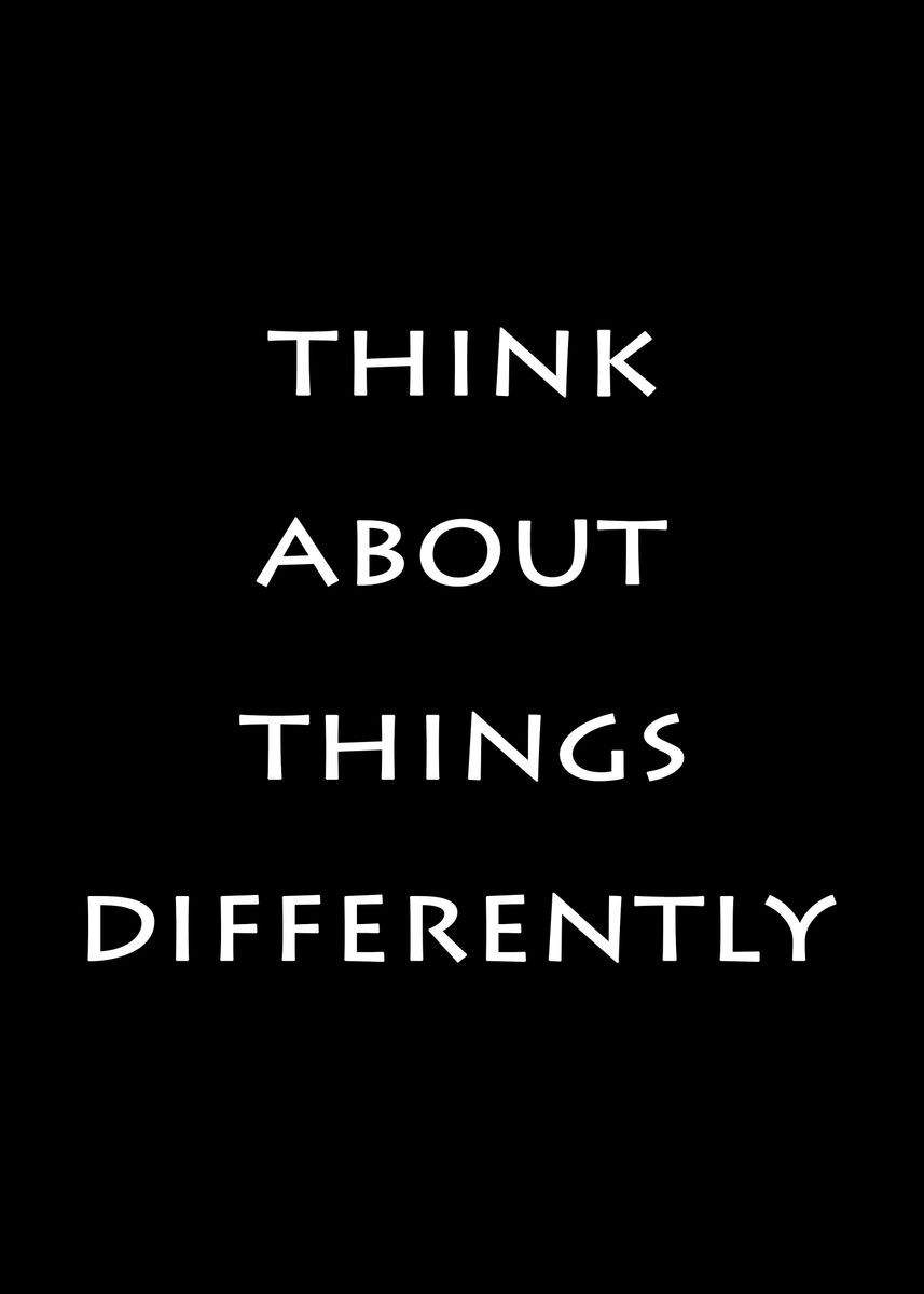 'Think About Things' Poster, picture, metal print, paint by Azlan ...