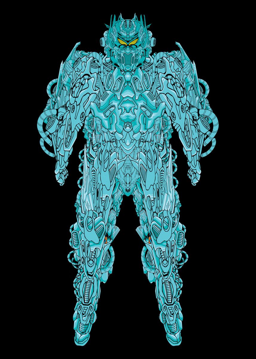 'Mecha body robot' Poster, picture, metal print, paint by Lloyd Studio ...