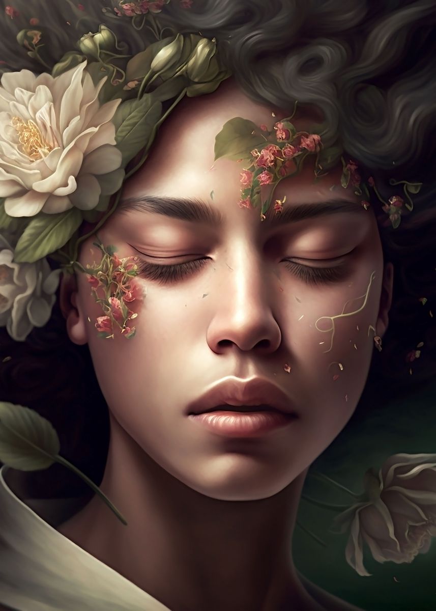 'Woman Earth' Poster, picture, metal print, paint by Alex Tepetidis ...