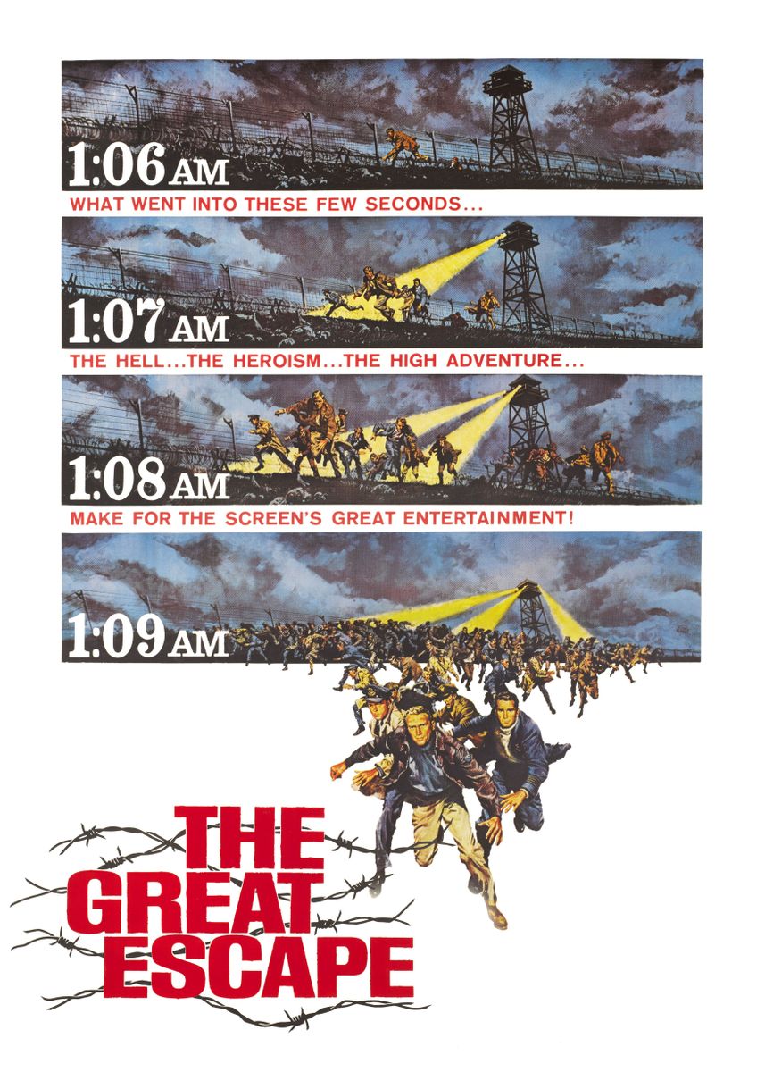 'The Great Escape timeline' Poster, picture, metal print, paint by Mad ...