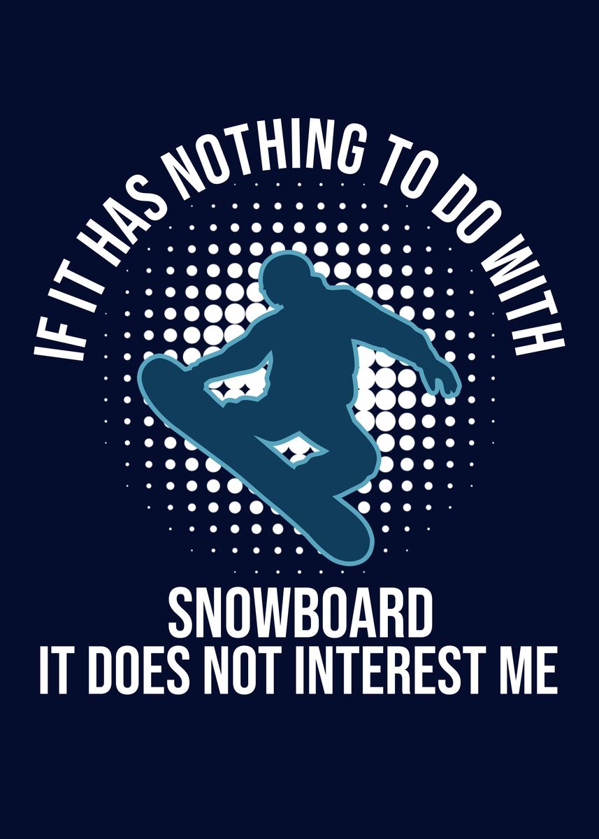 'Snowboard' Poster, picture, metal print, paint by MzumO | Displate