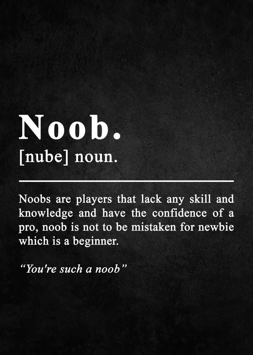 'Noob Boys Game Room' Poster, picture, metal print, paint by Game On ...