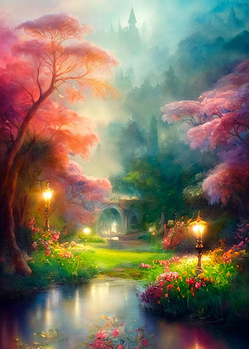 'Painting 05' Poster, picture, metal print, paint by Tim | Displate