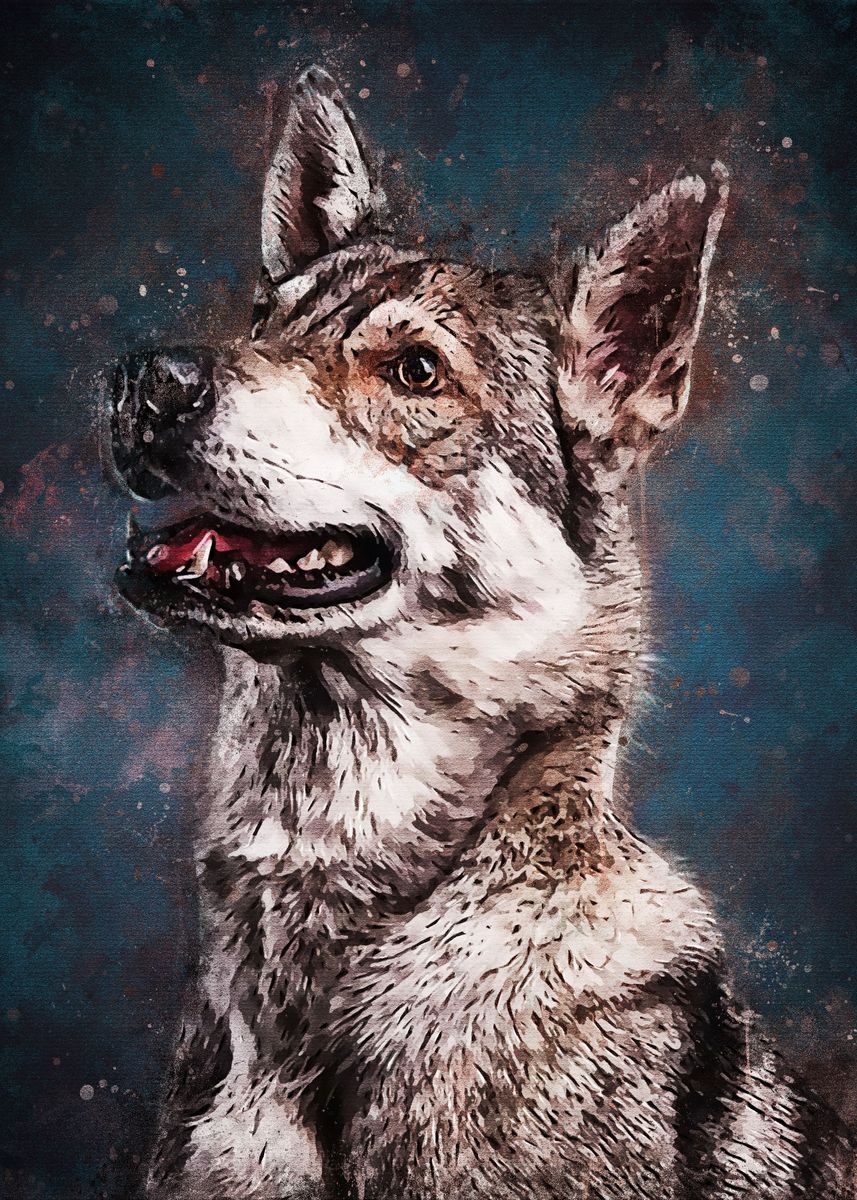 'Splatter Hunter Dog' Poster, picture, metal print, paint by Muh Asdar ...