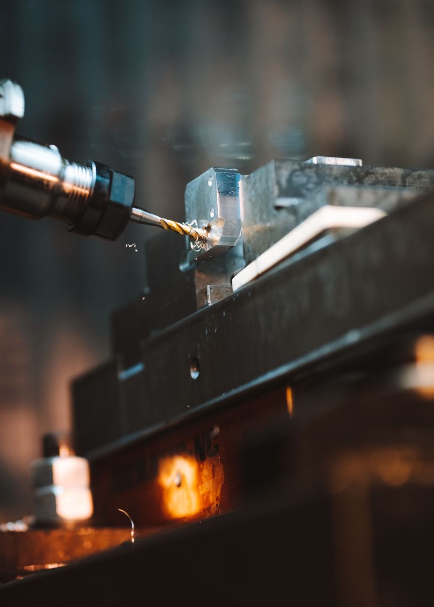 'CNC Machine' Poster, picture, metal print, paint by DM Photography ...