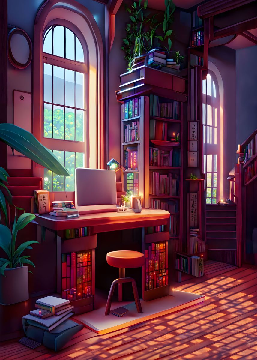 'The Study' Poster, picture, metal print, paint by Ann Havbo | Displate