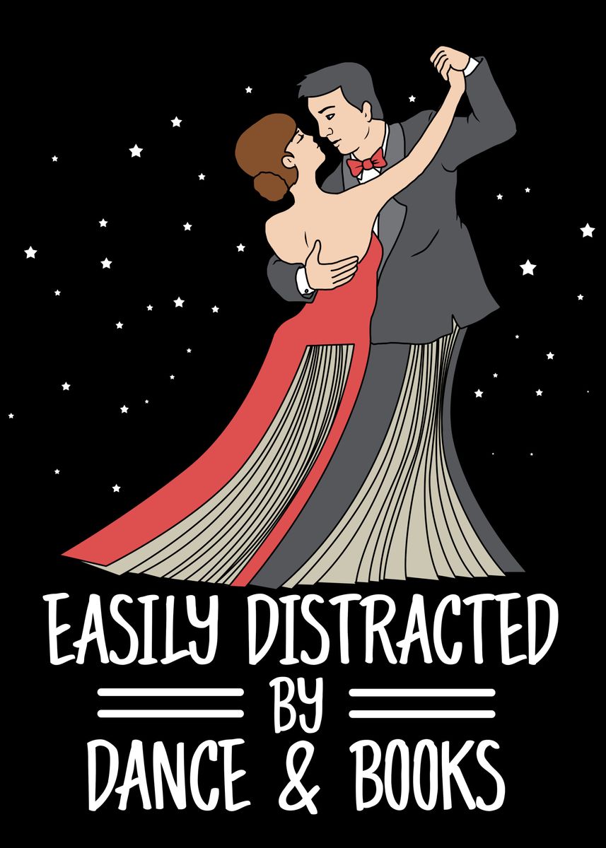 'Dance Lover Book Reader' Poster by PangolinArts | Displate