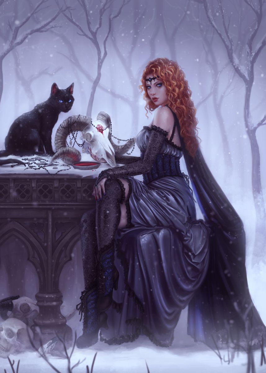 'Preparing for the ritual' Poster, picture, metal print, paint by Laura ...