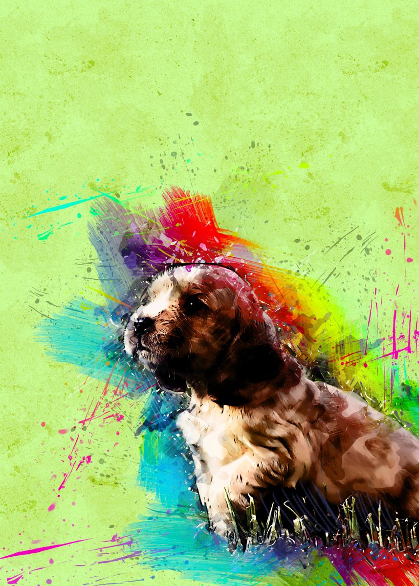 'Dog 227' Poster by TaTu Art | Displate