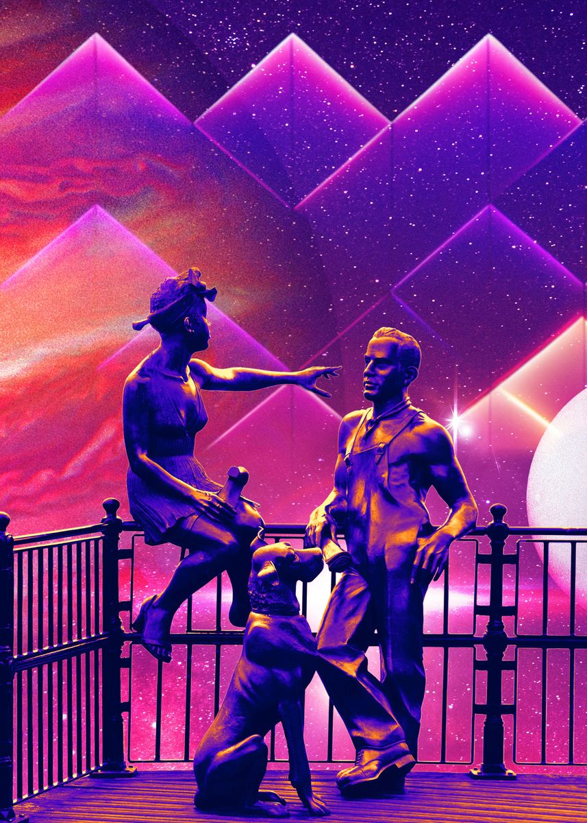 'A conversation' Poster by Ishan Mishra | Displate