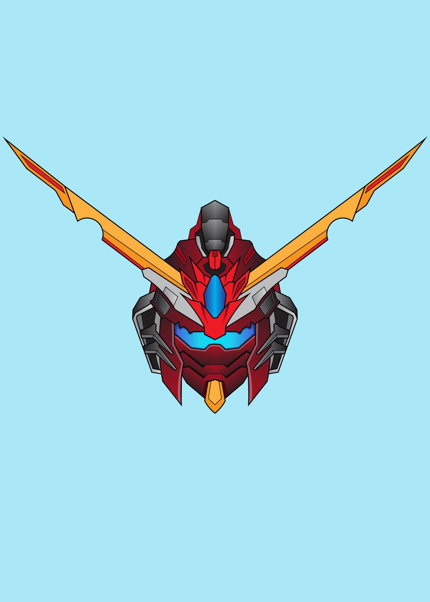 'Head robot knight' Poster, picture, metal print, paint by Le Thi Thu ...