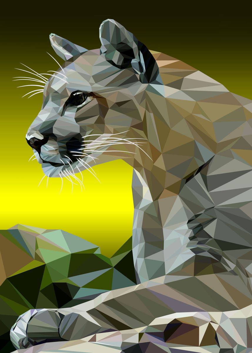 'Puma' Poster by Marcos Borges | Displate