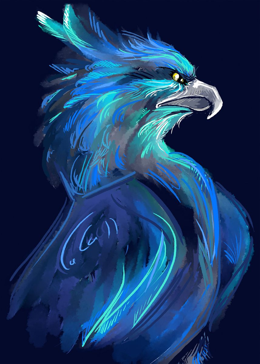 'Griffin' Poster, picture, metal print, paint by Jade Kandel | Displate