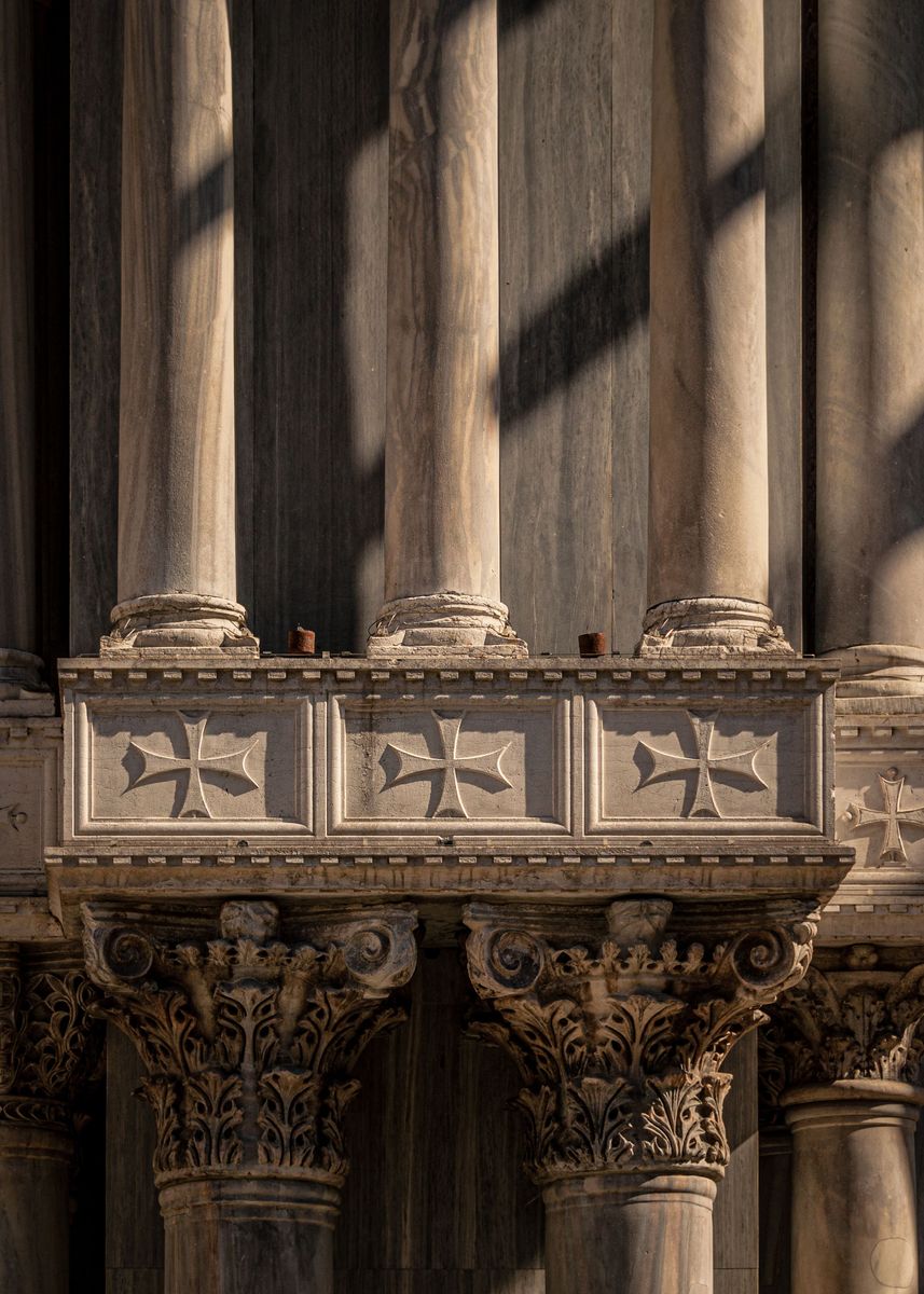 'Crosses and columns' Poster by Marco Moroni | Displate