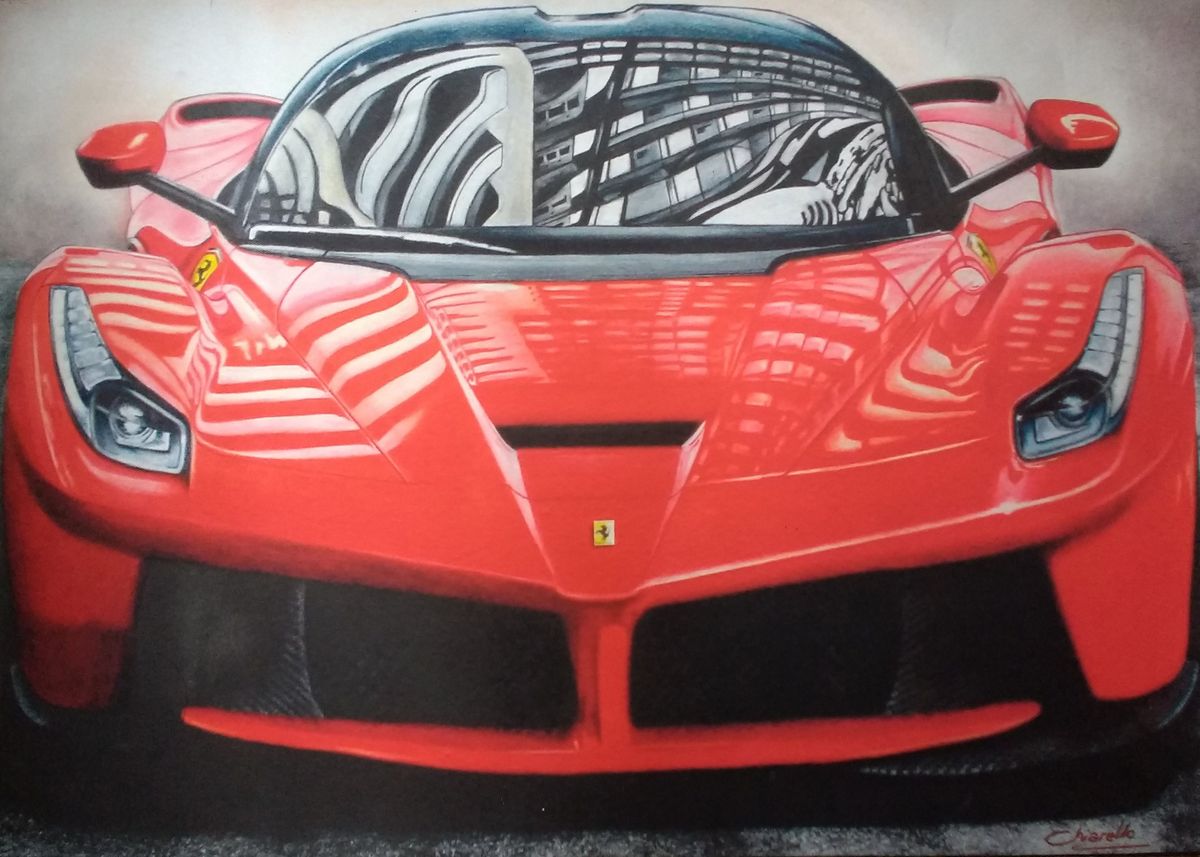 'The lady in red' Poster by Nicky AutoArt | Displate