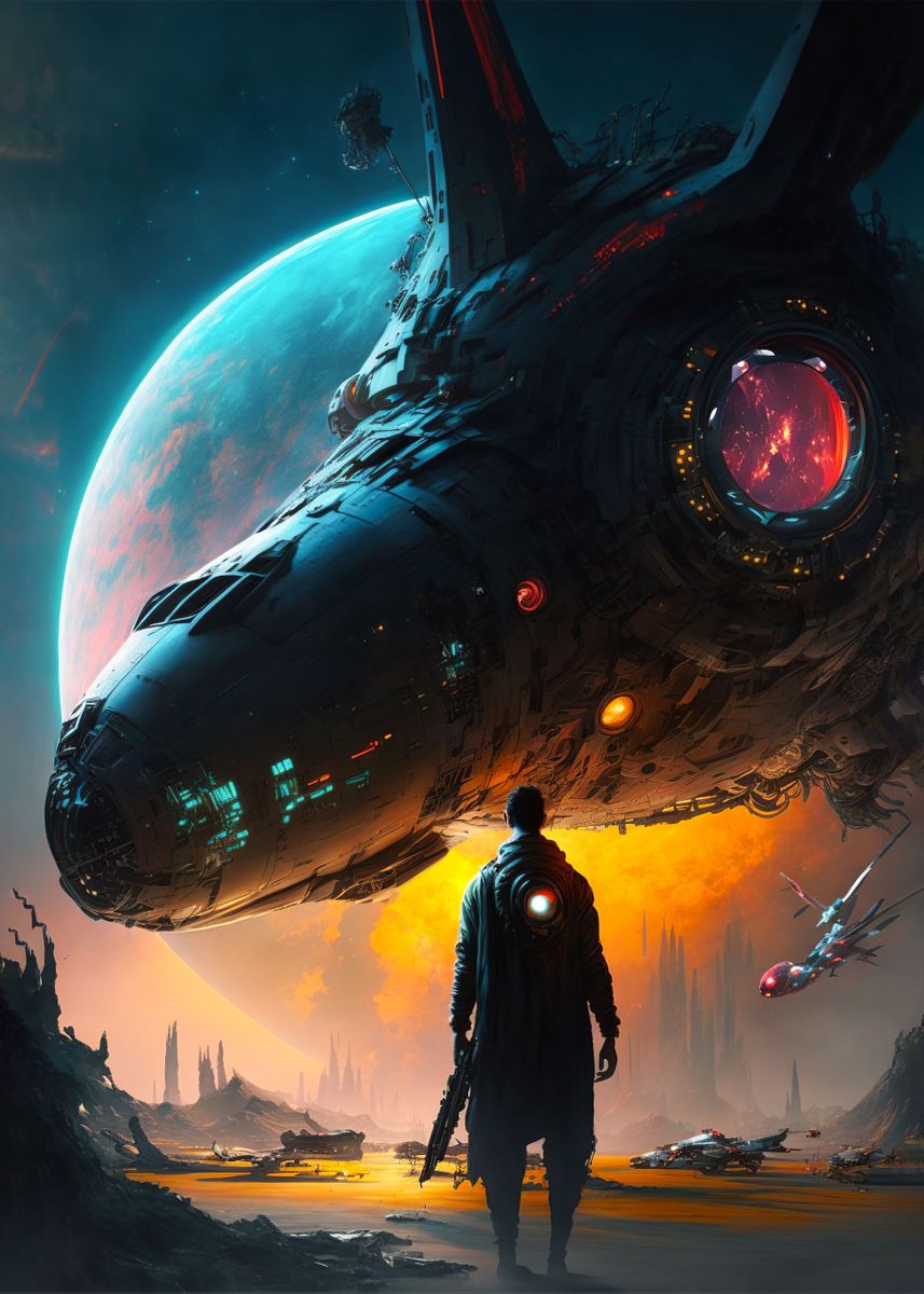 'Post Apocalyptic Explorer' Poster, picture, metal print, paint by ...