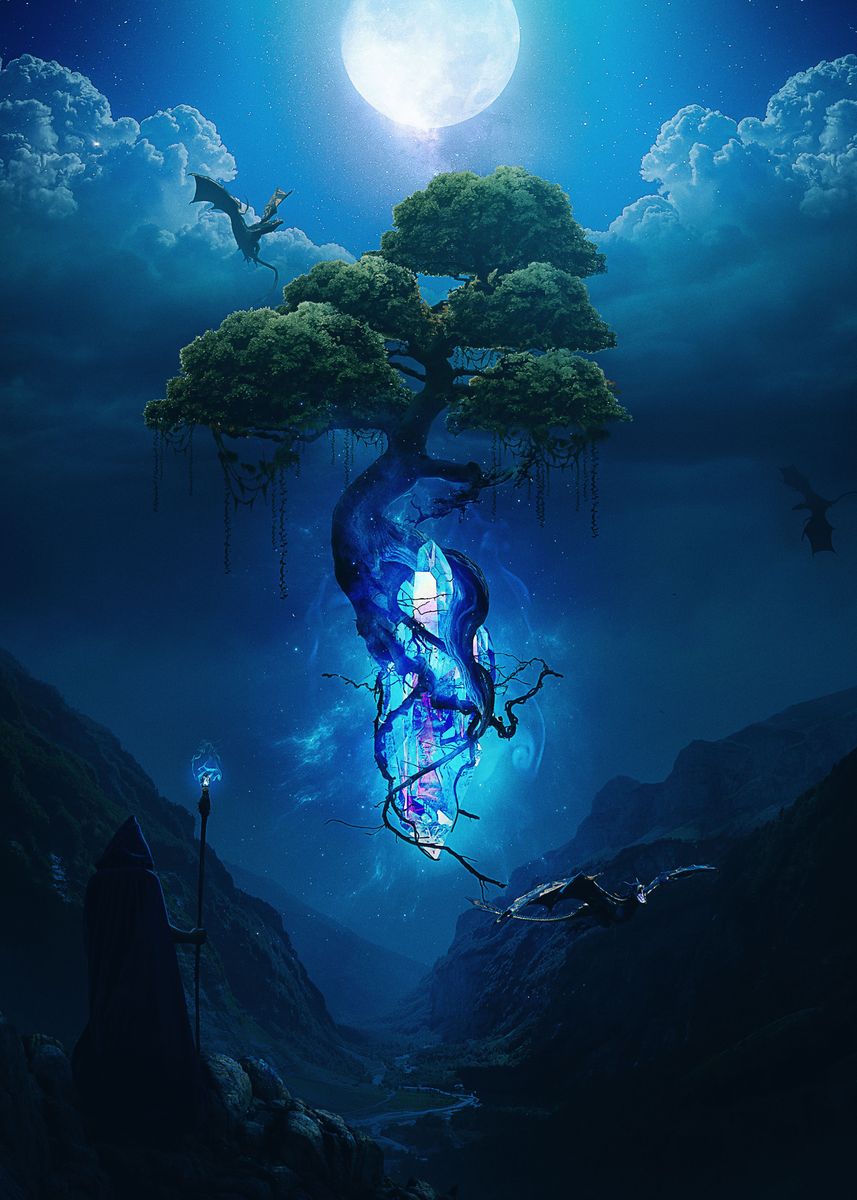 'Ethereal Energy' Poster, picture, metal print, paint by Ergen Art ...