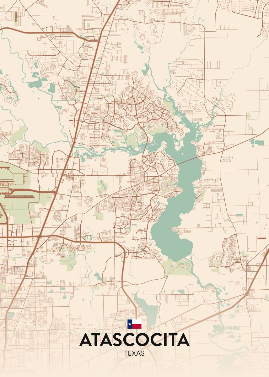 'Atascocita TX' Poster by IMR Designs | Displate