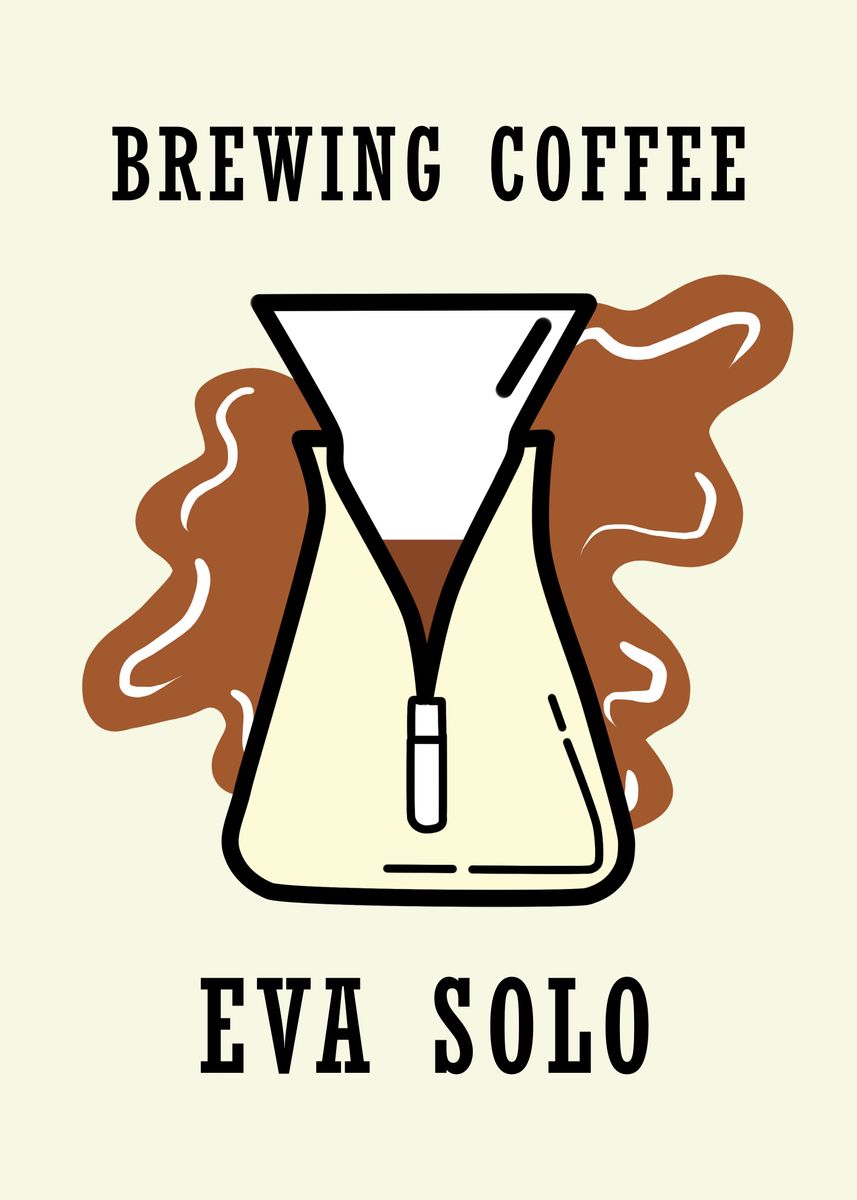 'coffee eva solo brew' Poster by Muhammad Anas | Displate