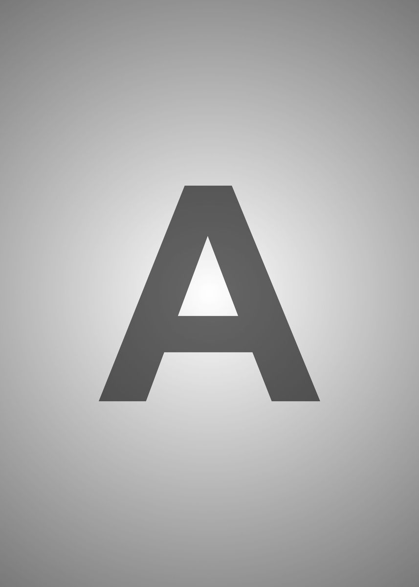 'letter a in HD frame' Poster, picture, metal print, paint by Mr Letter ...