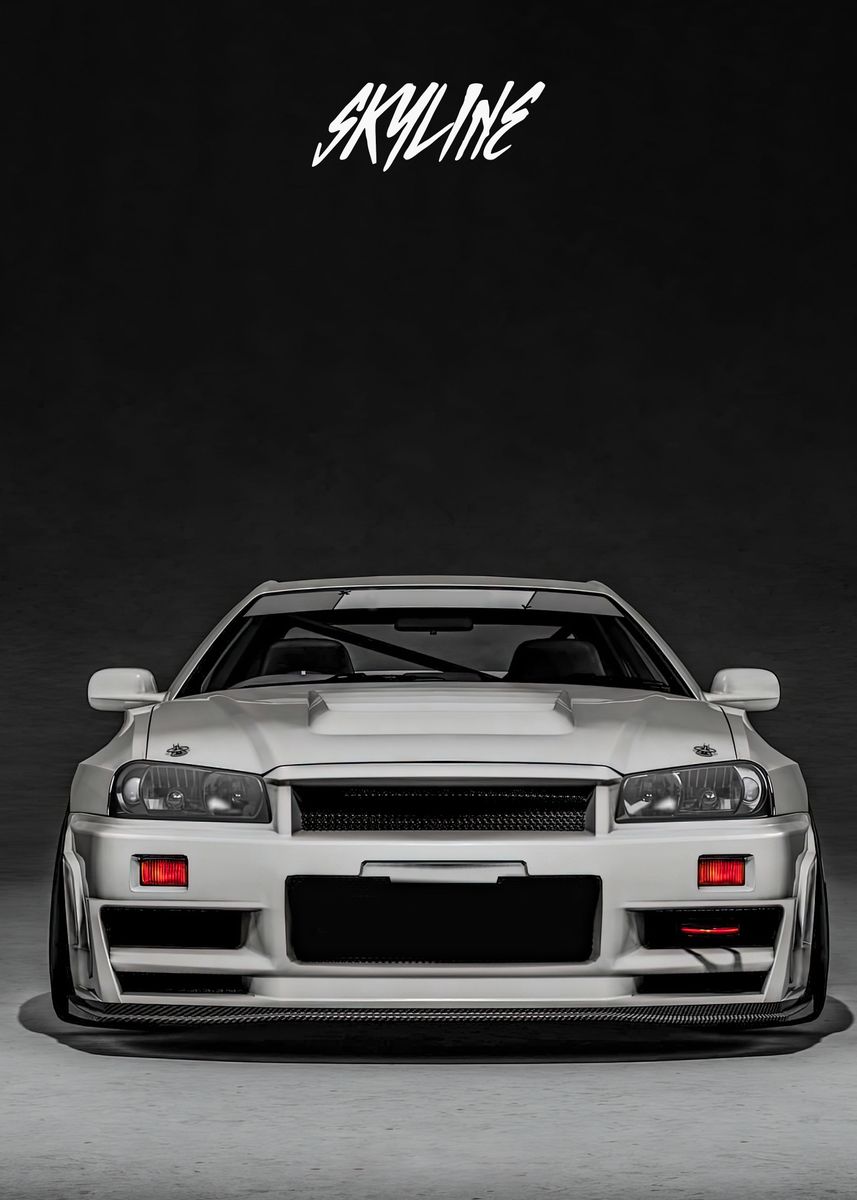 'white skyline' Poster, picture, metal print, paint by SAIDI ARTWORKS ...